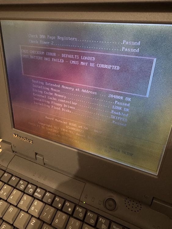 Mandax Notebook Computer, Jahrgang 1991, Rarität für Sammler (Gebraucht ...