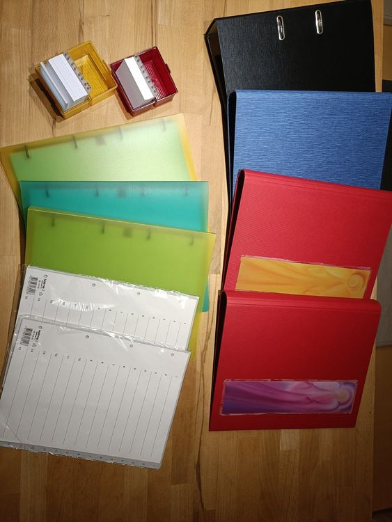 Diverse Ordner und Register für Schule/Büro, Top Zustand! (Gebraucht ...
