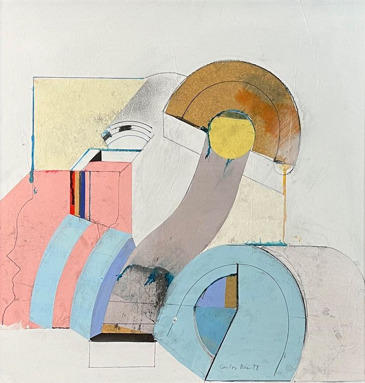 Carlos Duss. Architekturpilz, 1978. Collage und Mischtechnik | Kaufen auf Ricardo