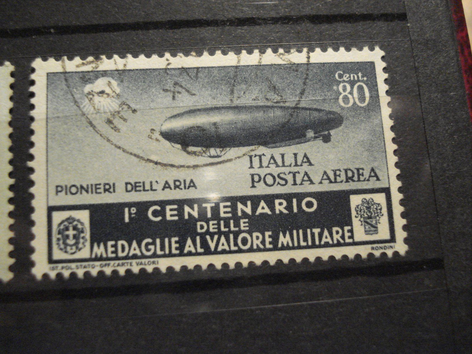 Italien, 2 Marken Flugpost um 1934, o, Zeppelin (D'occasion) à ...