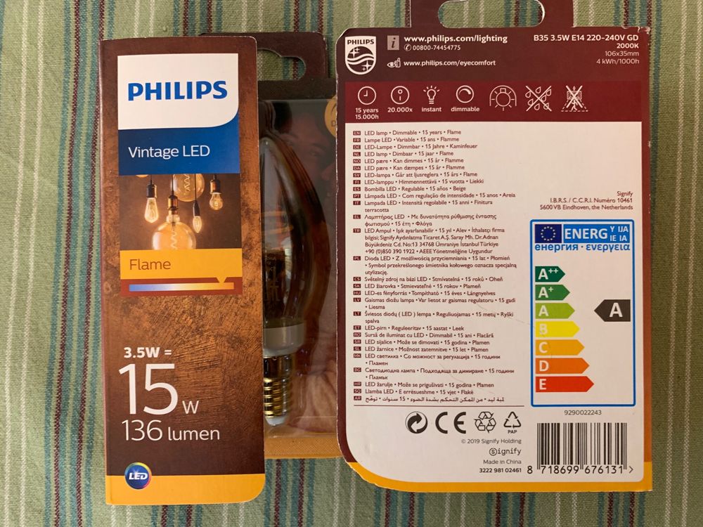 Philips B35 3.5W E14 FLAME (Neu und originalverpackt) in Luzern für CHF ...