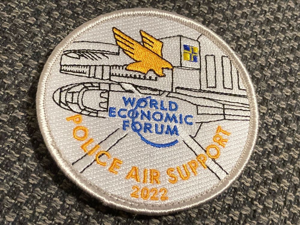 Badge WEF Police Air Support (1. Version) (Neu (gemäss Beschreibung ...
