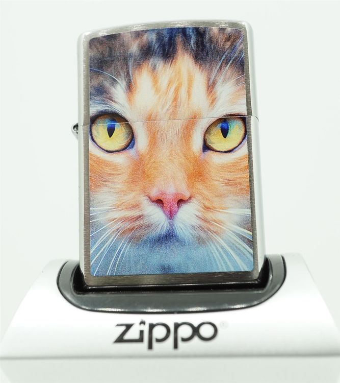 ZIPPO® CUTE CAT FACE - PRINT - 2014-UNGEZÜNDET | Acheter sur Ricardo