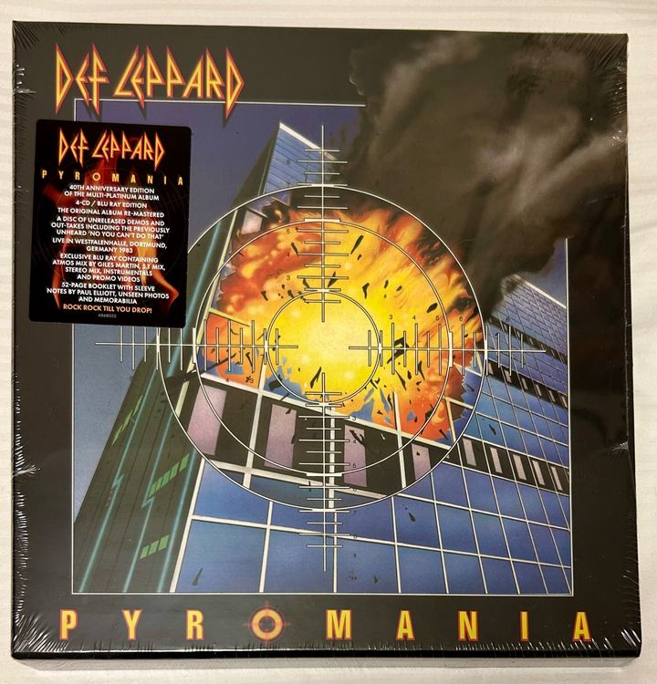 DEF LEPPARD „Pyromania“ 40th Anniversary Box 4xCD & BluRay (Neu und ...