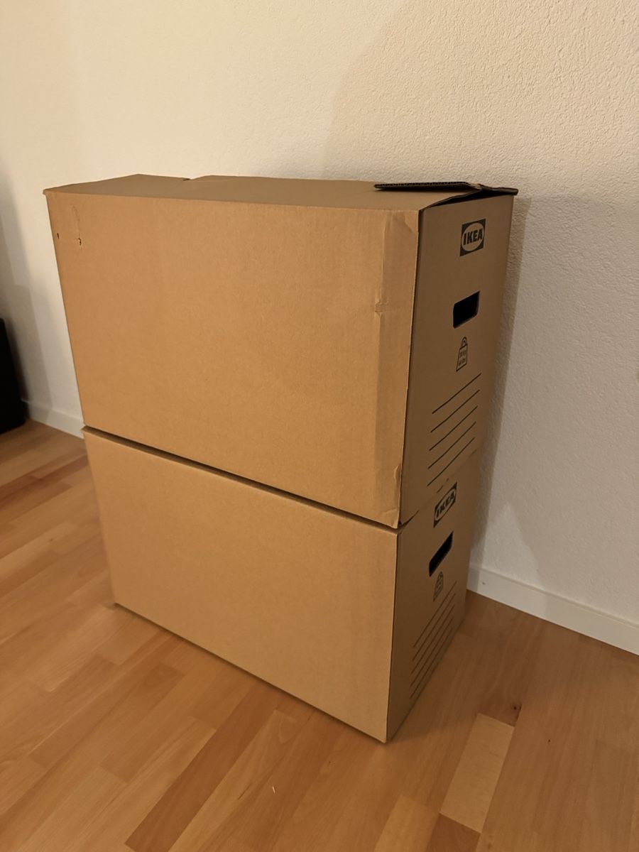 Zwei IKEA Kartons (Gebraucht) in Herisau für CHF 1 – nur Abholung auf ...