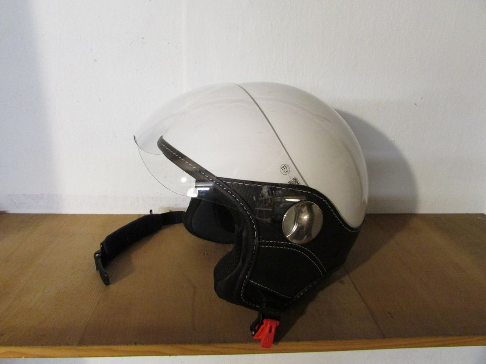 Helm mit Visier für Mofa Vespa Motarrad etc. Made in Italy (Gebraucht ...