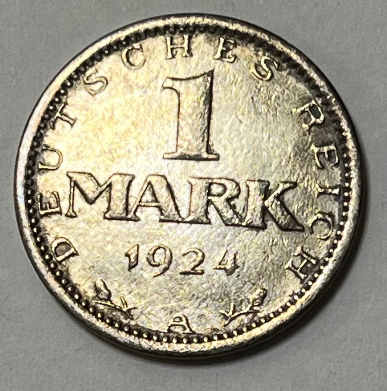 1 Mark - Deutsches Reich - 1924 (Silber .500) (Gebraucht) in Dietikon ...