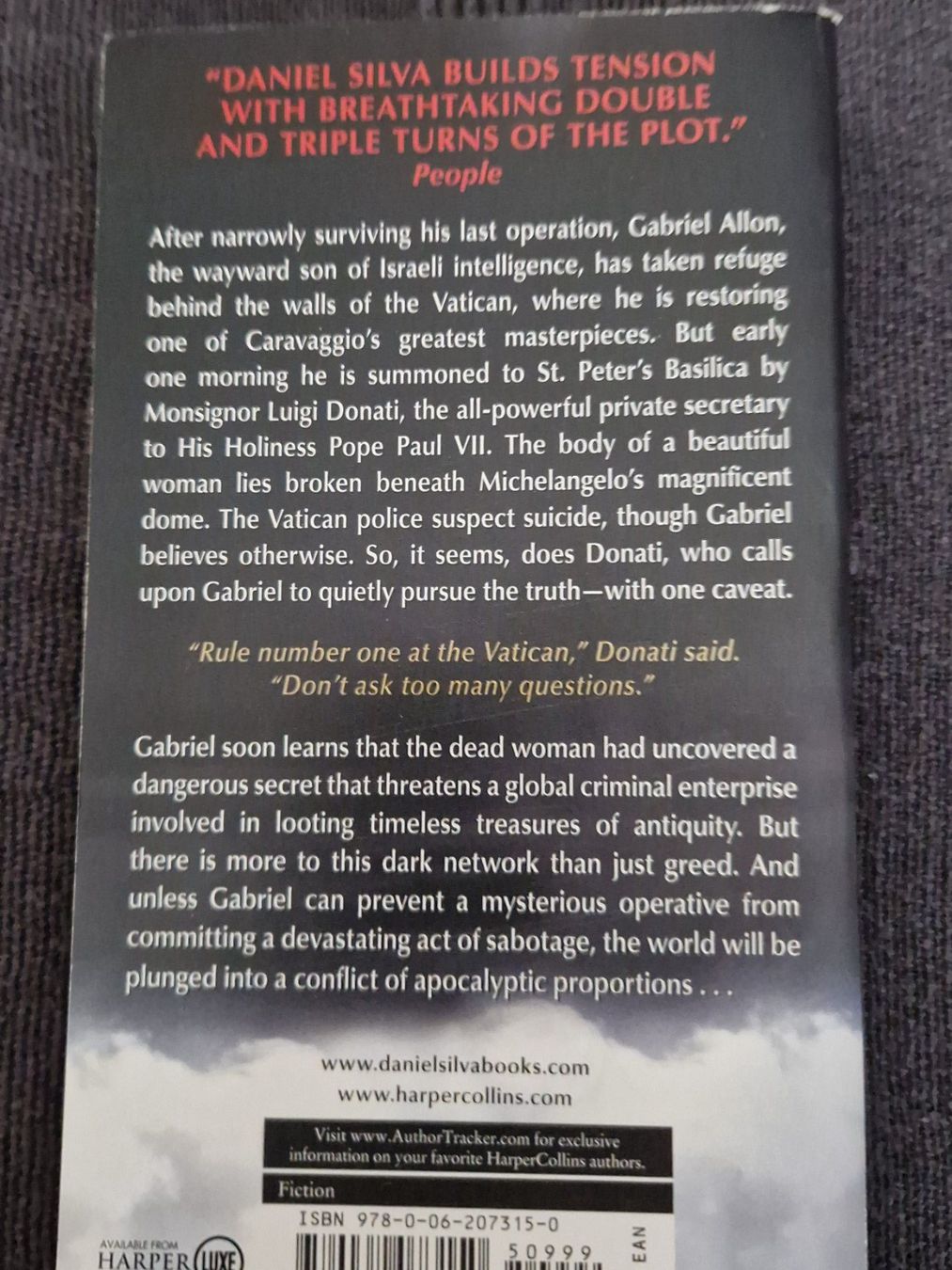 Daniel Silva The Fallen Angel Gabriel Allon 12 Thriller (Gebraucht) in ...