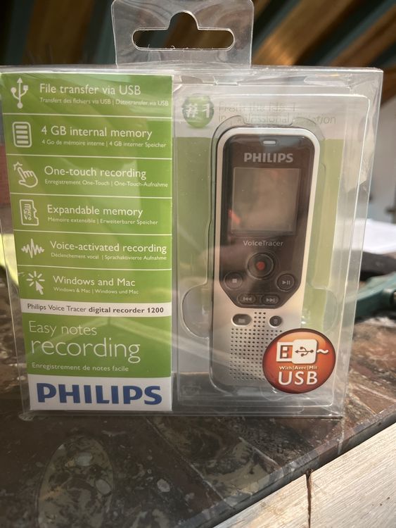 Philips Voice Tracer Digital recorder 1200 | Kaufen auf Ricardo