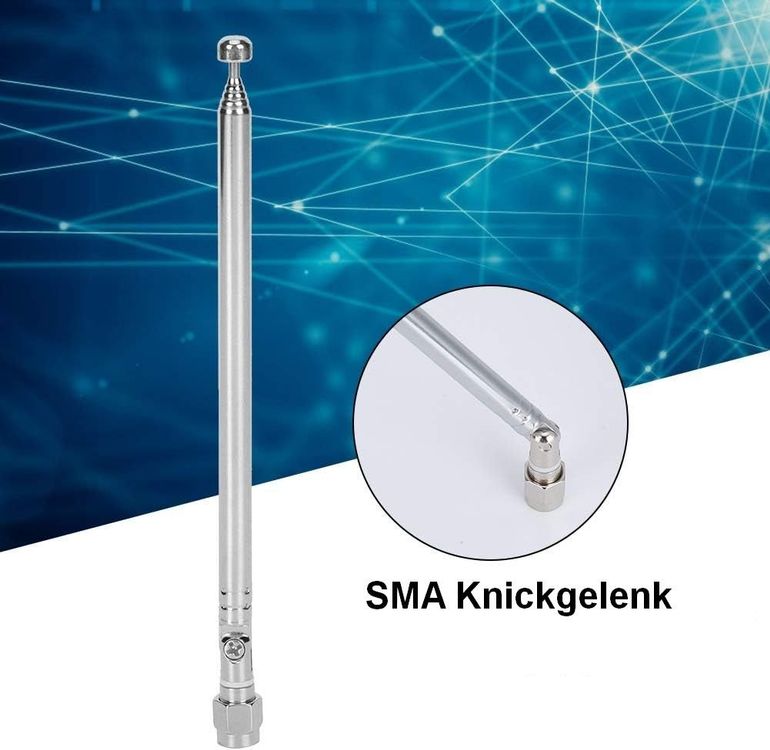 Teleskop Antenne SMA mit Knickgelenk für SDR/Mobil (Neu und ...