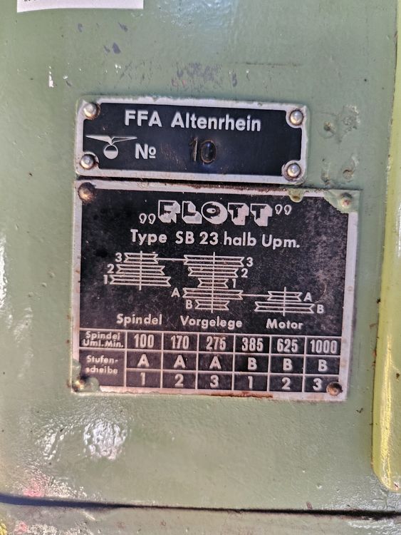 Ständerbohrmaschine Flott SB23 (Gebraucht) in Oberriet SG für CHF 1200 ...