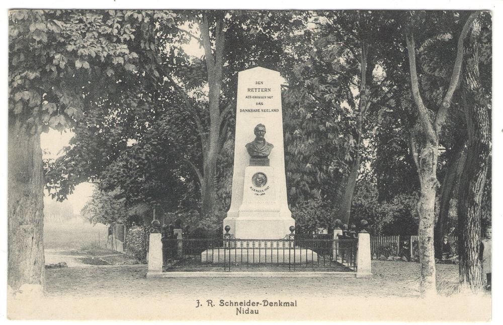 Ansichtskarte Nidau, J. R. Schneider - Denkmal | Kaufen auf Ricardo