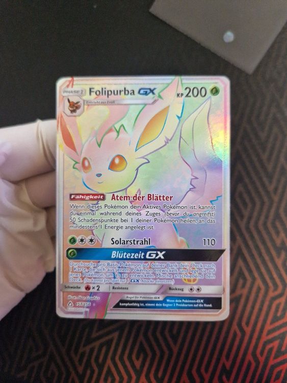 Folipurba GX Rainbow Pokemon Karte | Kaufen auf Ricardo