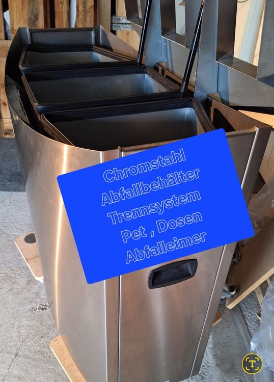 Chromstahl Abfall Trennsystem, Pet, Dosen, Müll, Neuwetig (Neu (gemäss ...