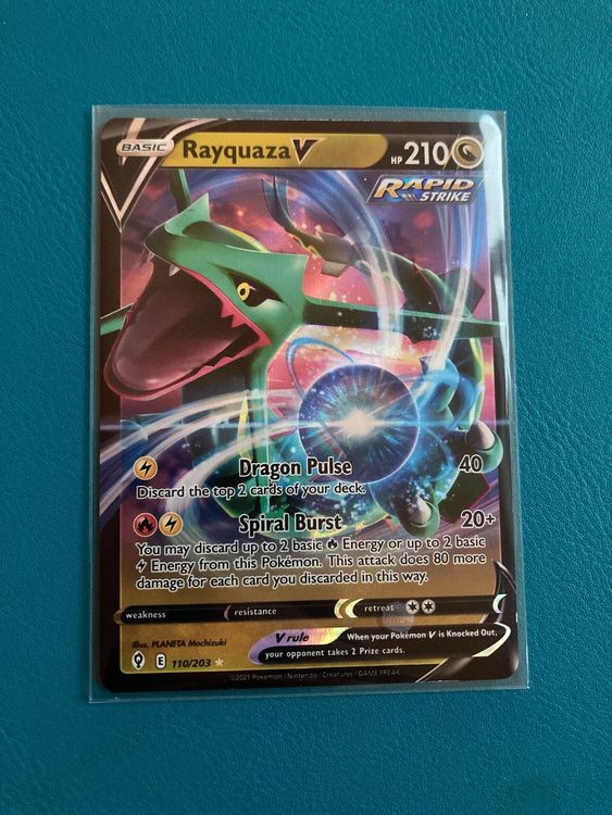 Evolving skies Rayquaza V (Neu (gemäss Beschreibung)) in Lommiswil für ...