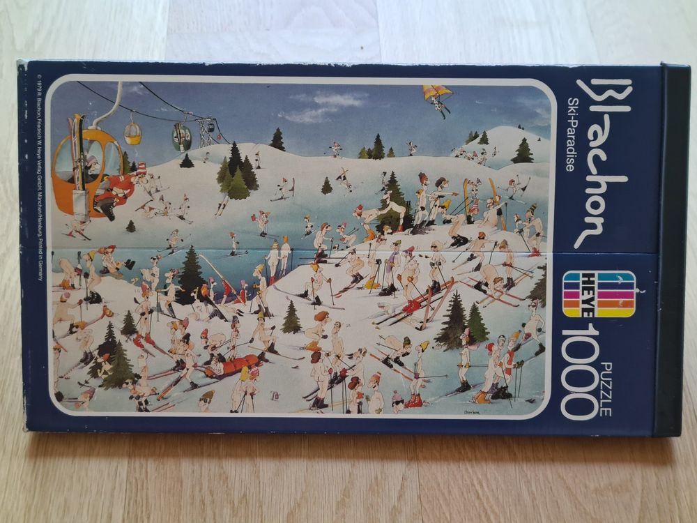 Rares Original Vintage Heye Puzzle: Ski-Paradise 1979 - 1000 | Kaufen auf Ricardo