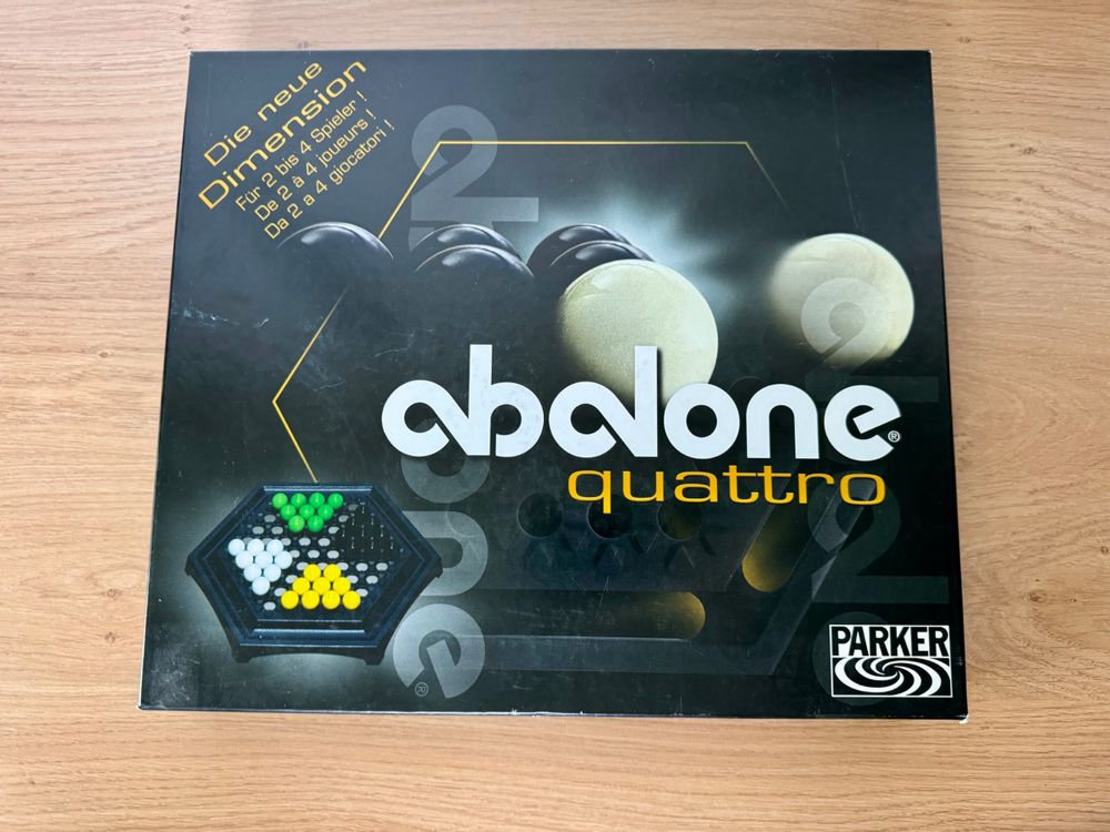 Abalone Quattro von Parker Jahr 2004 komplett Hasbro (Gebraucht) in Rothrist für CHF 50 – mit ...