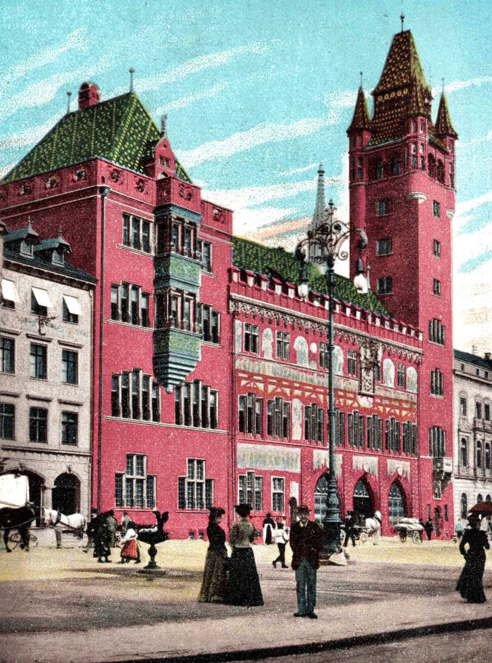 BASEL - Rathaus (mit Publikum) ca. 1910 (BS) (Gebraucht) in Oberdorf BL ...