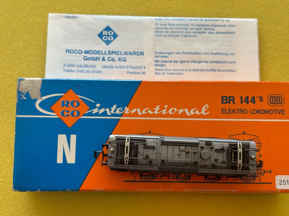 Roco 23229 Elok BR 144 (Neu (gemäss Beschreibung)) in Hauterive NE für ...