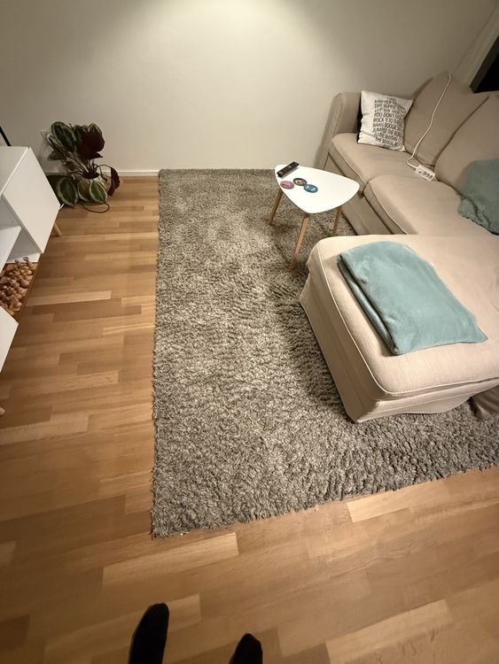 Ikea VINDEBÄK Rug, 200x300 cm, Grey, Used but cozy! (Gebraucht) in ...