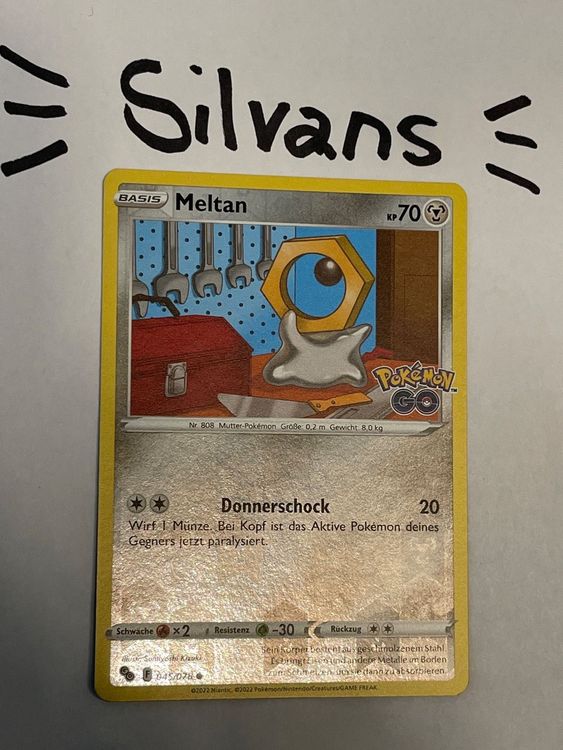 Meltan Reverse Holo 045/078 Pokemon GO Deutsch (Neu (gemäss ...
