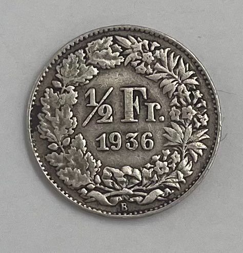 1/2 Franken 1936 (Gebraucht) in Herrliberg für CHF 2 – mit Lieferung auf Ricardo kaufen