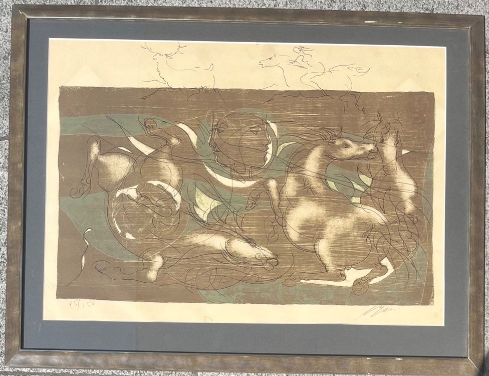 Hans Erni (1909-2015) Grosse Lithographie, Handsigniert | Kaufen auf Ricardo