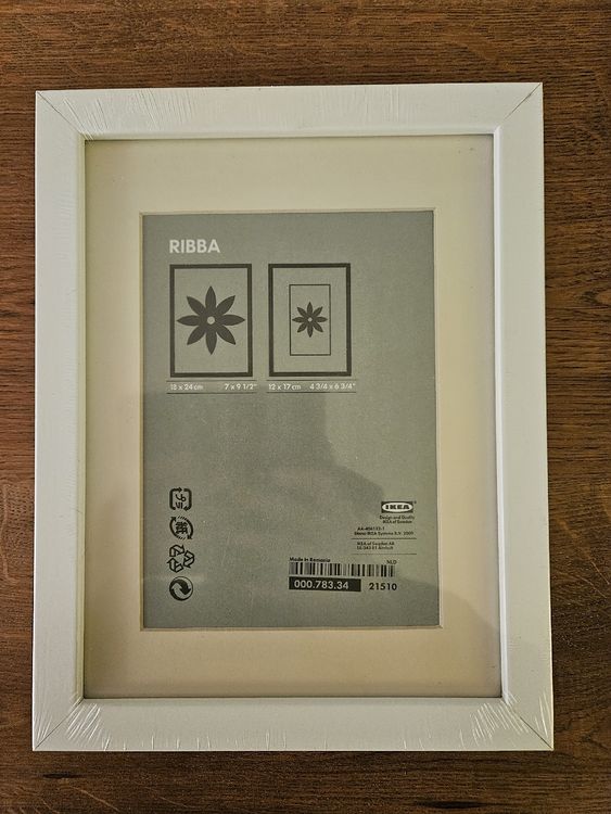 Neuer IKEA RIBBA Bilderrahmen beige 21x30 cm (Neu (gemäss Beschreibung ...