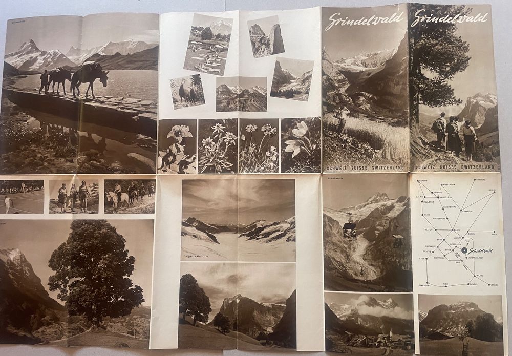 Grand prospectus Grindelwald 1952/ liste de prix des hôtels (Gebraucht ...
