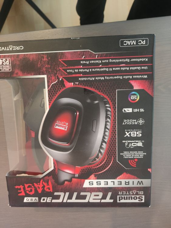 Wireless Gaming Headset -Sound Blaster Tactic3D Rage Wireles | Kaufen ...