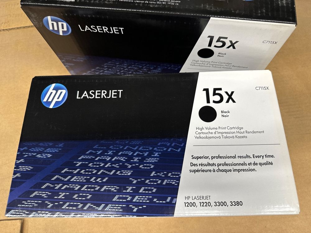 HP Laserjet Druckkassette 15X Black 2x C7115X (Neu und originalverpackt ...