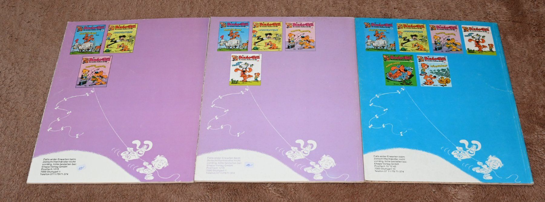 3x BOULE & BILL…(Deutsch) Nr. 3-6…DELTA…1. Auflage 1987-1988 (Gebraucht ...