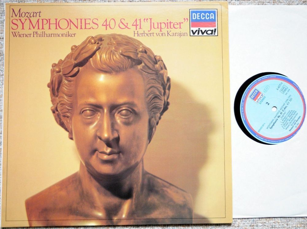 Mozart Karajan Symphonies 40 & 41 Jupiter - LP ♪ GEWASCHEN ♪ (Gebraucht) in Unterseen für CHF 8 ...