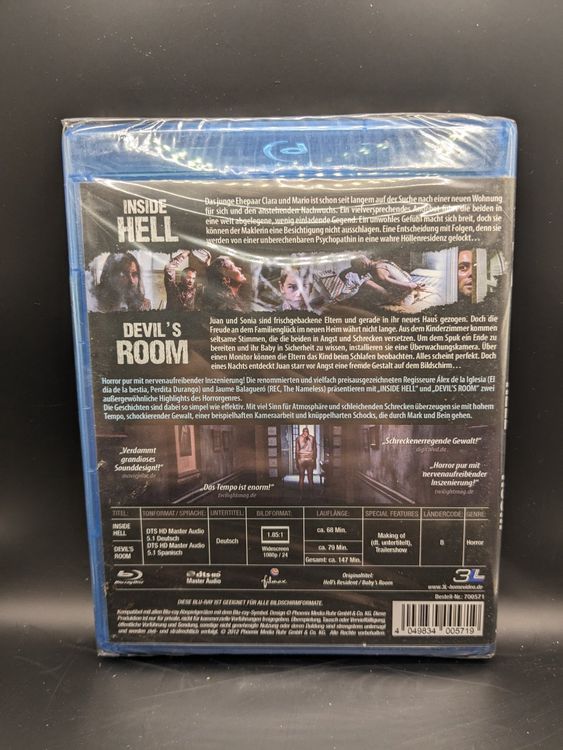 Inside Hell / Devil's Room - Horror - Blu Ray - Neu OVP (Neu und ...
