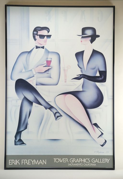 Erik Freyman Cafe Bistro Poster 1987 (Gebraucht) in Hünenberg See für ...