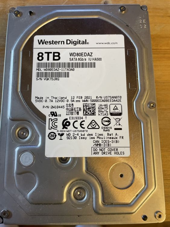 Western digital 8tb (Usato) a Gland per CHF 80 – con consegna ...
