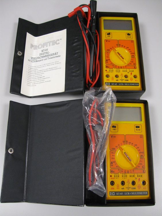 2x PROFITEC KT-65 Digital-Multimeter Messgerät Vintage Folie (Neu ...