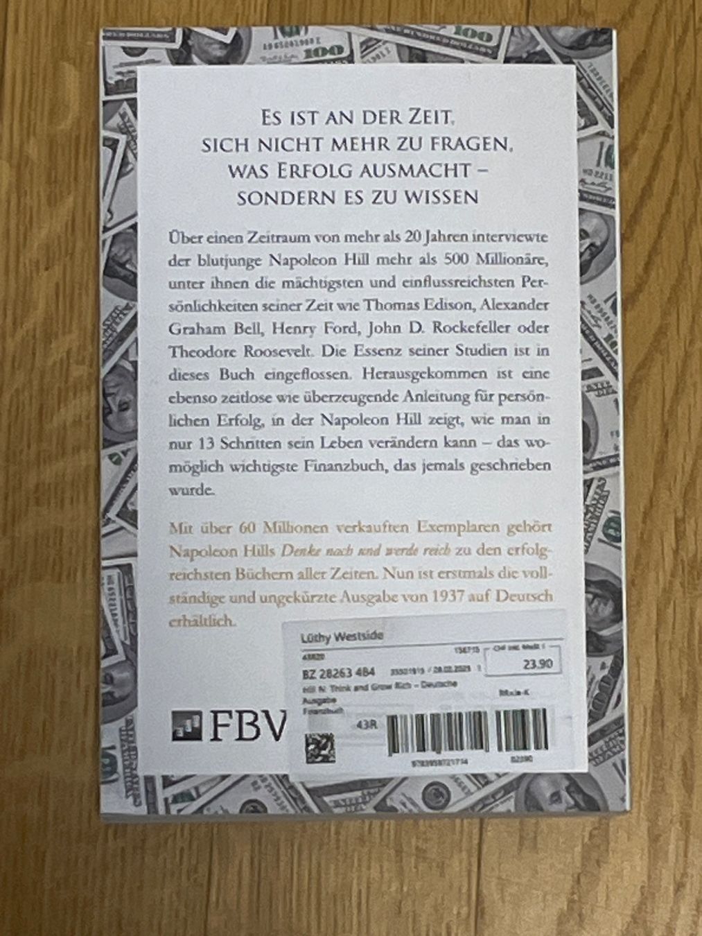 Think and Grow Rich - Napoleon Hill, Top Zustand! (Gebraucht) in ...