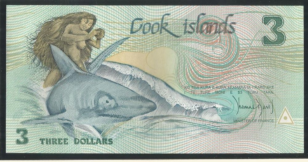 ** BANKNOTE: 3 DOLLAR - COOK-INSELN 1987 BANKFRISCH ** (Gebraucht) in ...