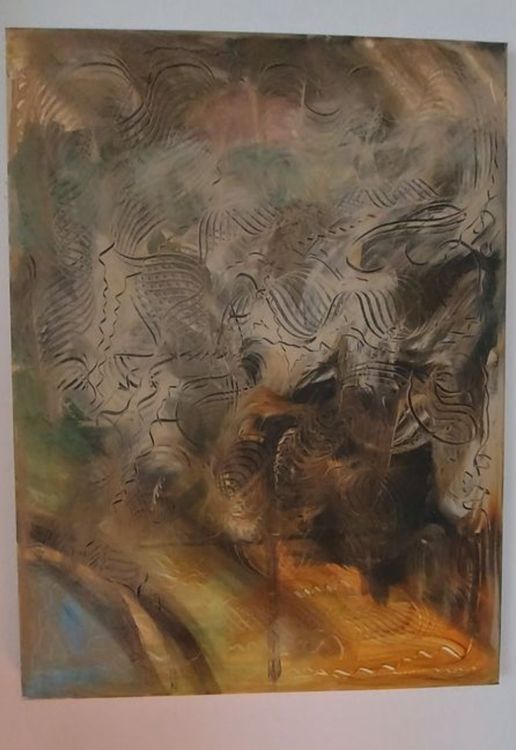 Gemälde ☺️ Regenbogen Sturm von mir selbstgemalt 60×80 (Gebraucht) in Riehen für CHF 80 – mit ...