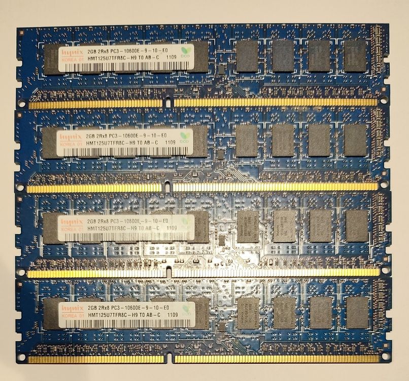 8GB Hynix RAM DDR3 PC3-10600E 1333MHz (Gebraucht) in Diemtigen für CHF ...