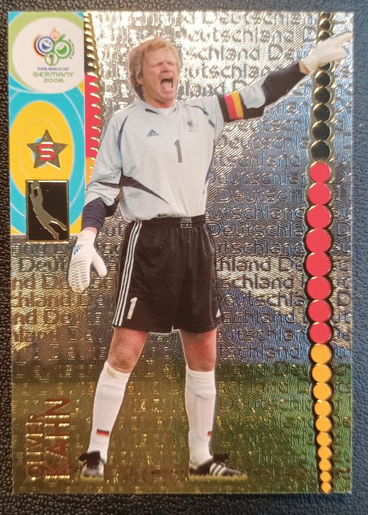 Panini WM 2006 Oliver Kahn FOIL Deutschland Trading Card (Neu (gemäss ...