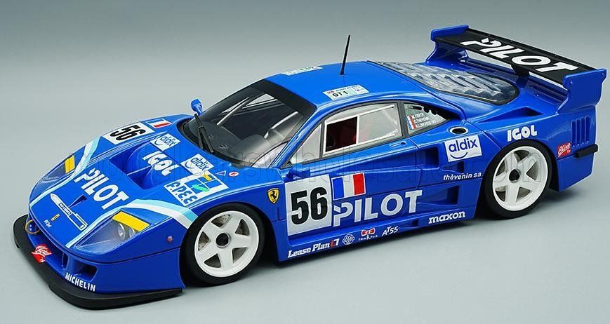 FERRARI F40 LM 3.5L TURBO V8 TEAM PILOT PEN #56 1/18 NEU ltd (Neu und ...