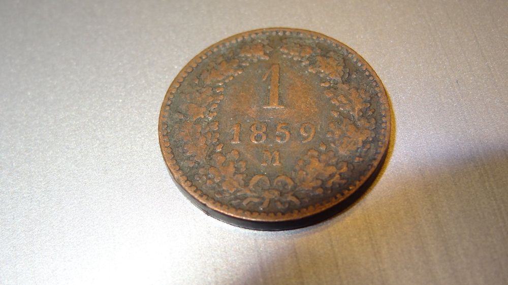 1859 1 Kreuzer Österreichische Scheidemünze (Gebraucht) in für CHF 1 – mit Lieferung auf Ricardo ...