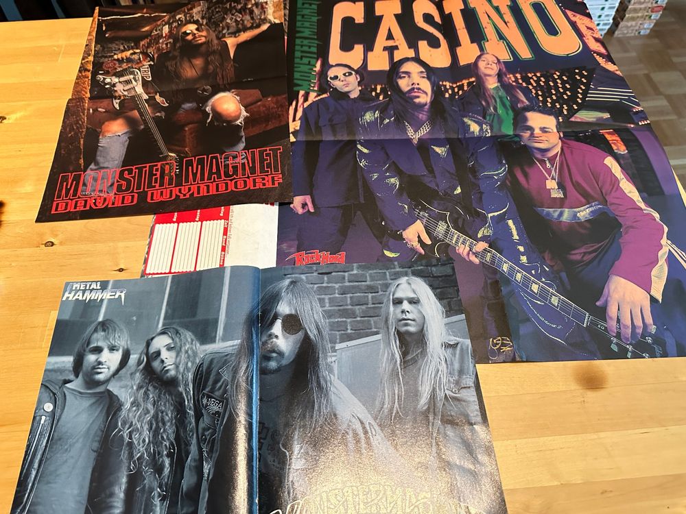 MONSTER MAGNET DAVID WYNORF tolle rare Poster Sammlung | Kaufen auf Ricardo
