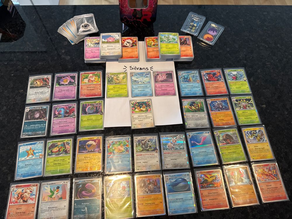 Pokemon 384 Karte XXL Set Deutsche Sammlung glänzende Karten (Neu ...