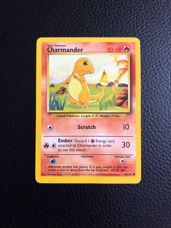 Base Set Charmander 46/102 Ab 1 | Kaufen auf Ricardo