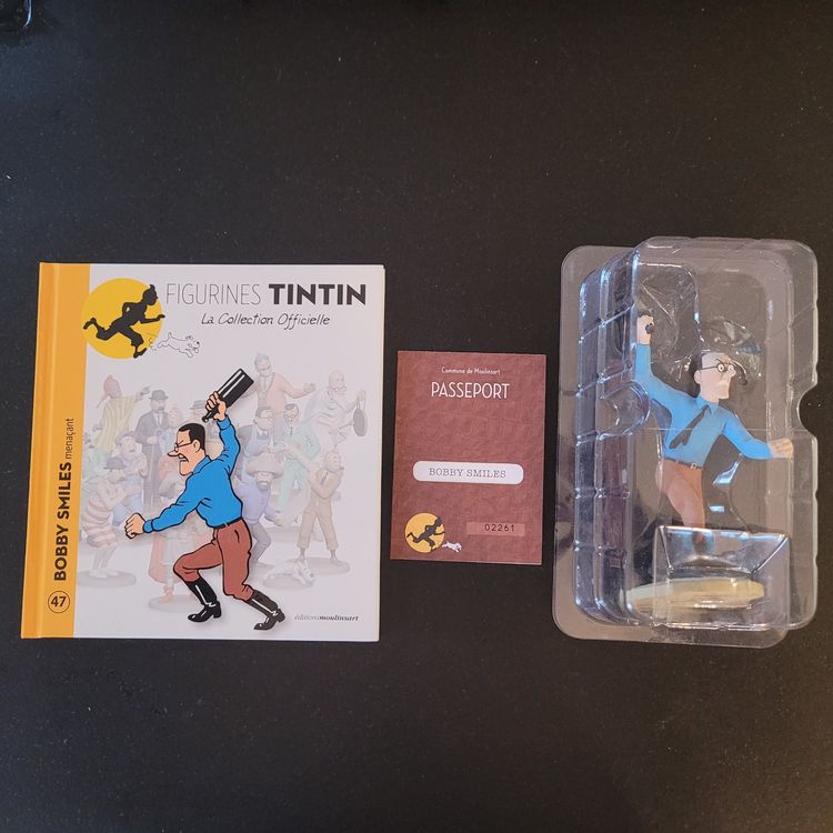 Livre Et Figurine Collection Tintin Bobby Smiles (Neu (gemäss ...