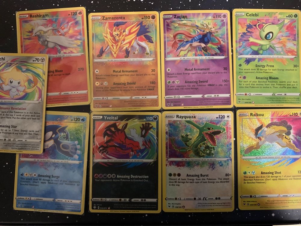 9X POKEMON | ALLE AMAZING RARES | ENGLISCH | (Neu (gemäss Beschreibung ...