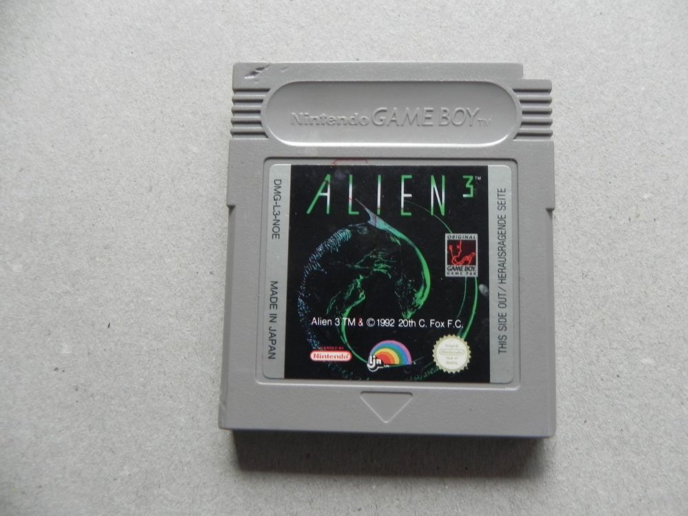 Nintendo Gameboy Game Boy HR Giger Horror Spiel Alien 3 (Gebraucht) in ...